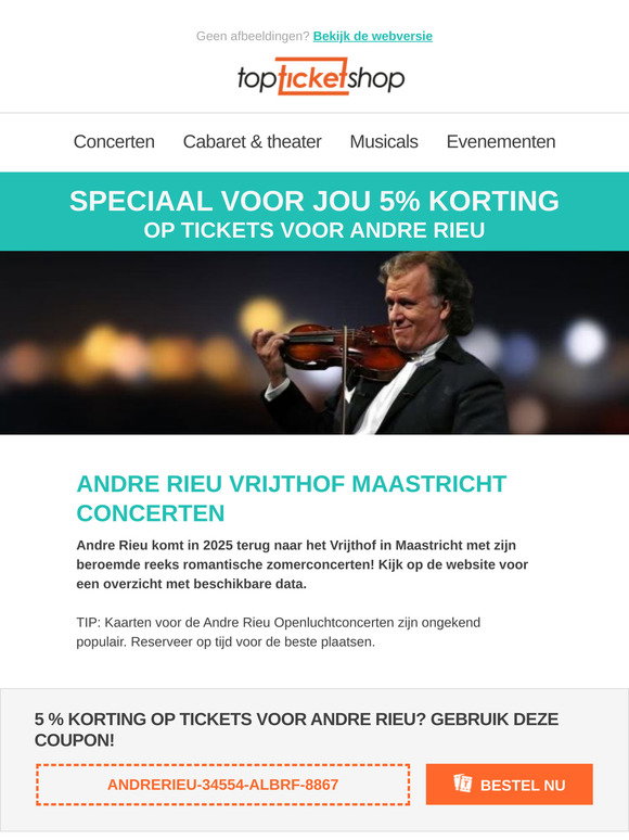 Topticketshop: Populairste Concerten in 2025 | Milled