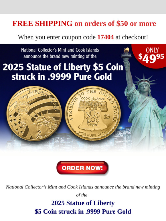 National Collector's Mint: Free Shipping! ★ NEW RELEASE: 2025 .9999 ...