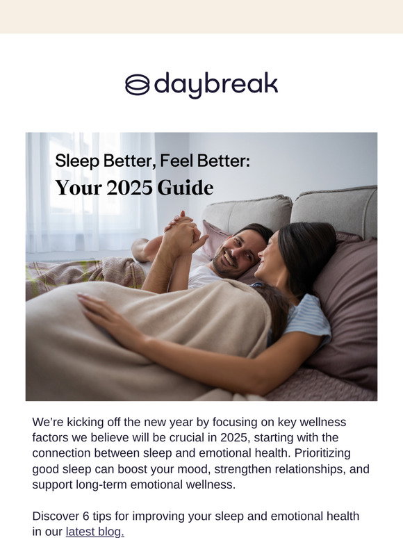Daybreak: 6 Tips for Better Sleep and Emotional Wellness in 2025 | Milled