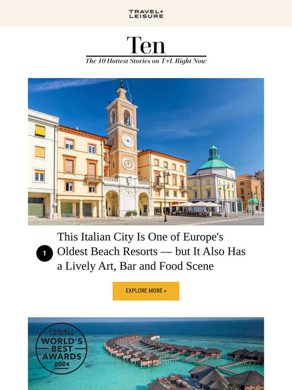 Travel + Leisure: This Italian City Is One of Europe's Oldest Beach ...