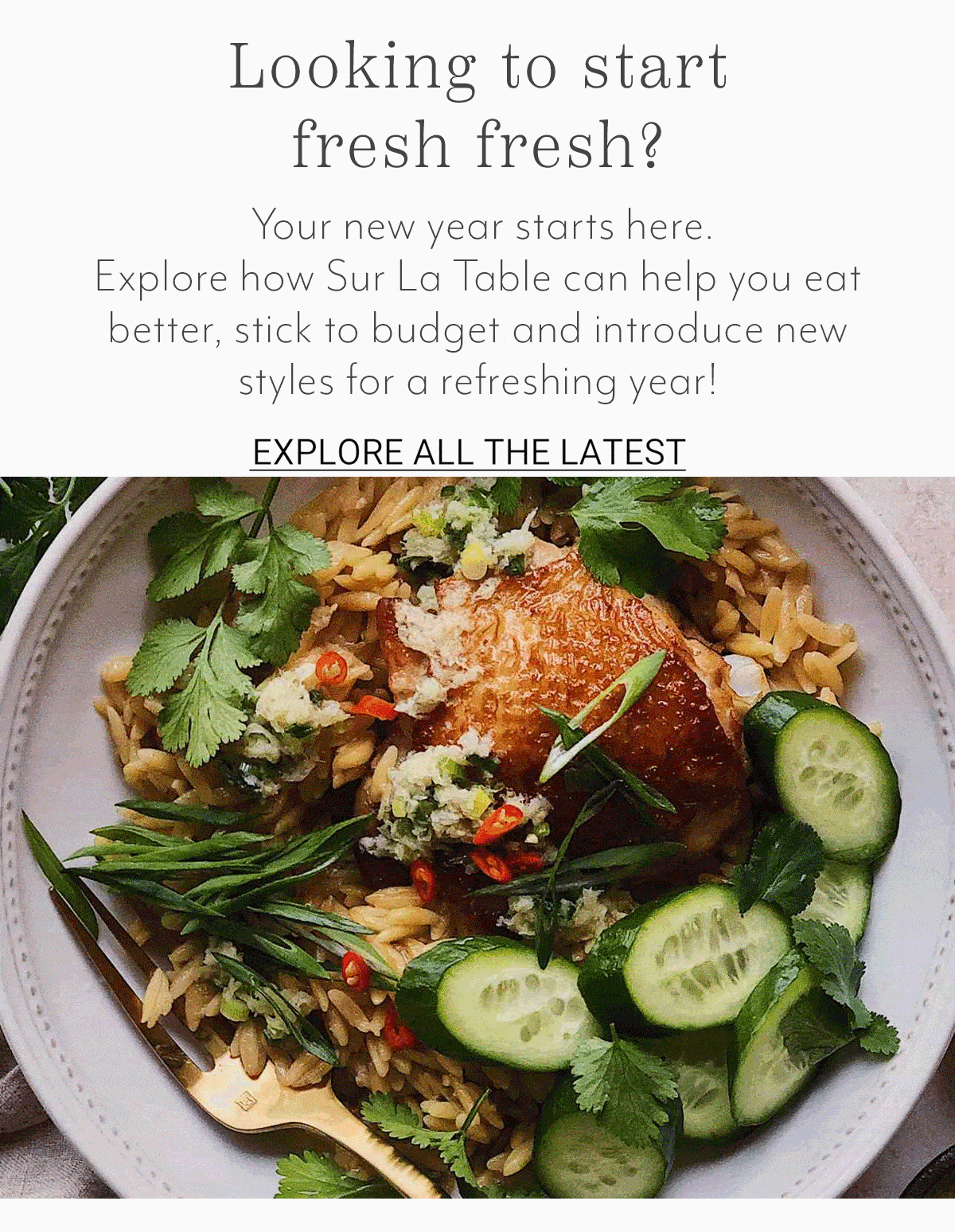 Sur La Table: Start fresh: Top picks to help you be your best you. | Milled