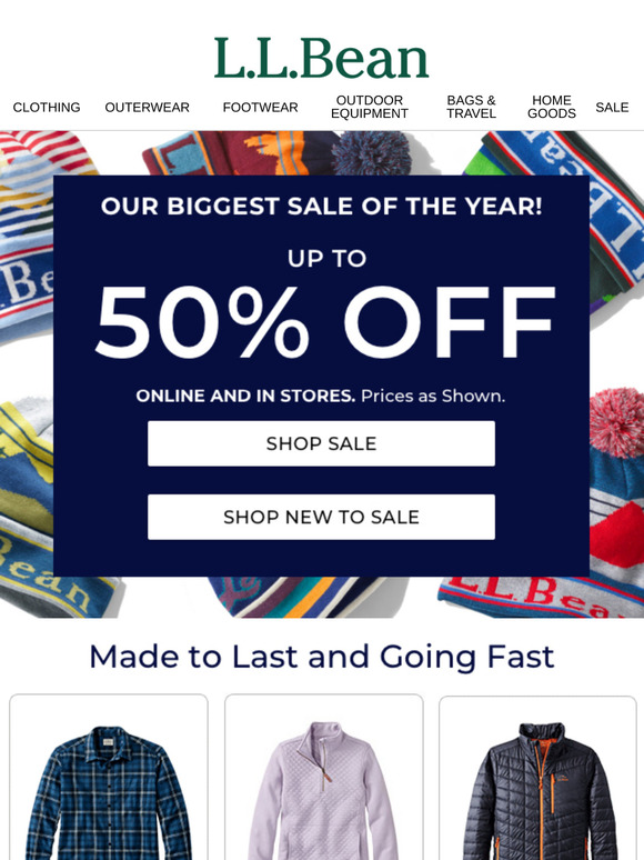 L.L.Bean: 3, 2, 1... Up to 50% OFF!!! | Milled
