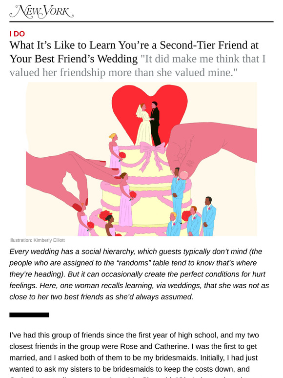 The Cut: What It’s Like to Learn You’re a Second-Tier Friend at a Best ...