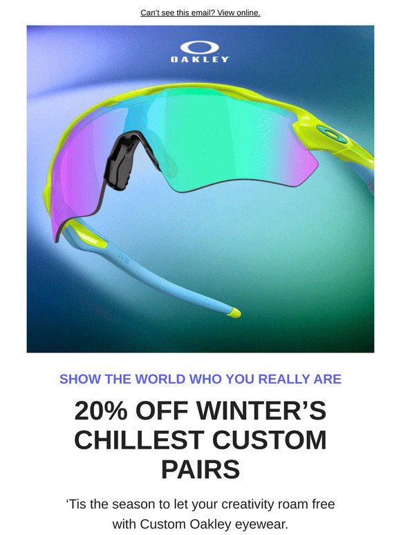 Oakley: Customize All Our Winter Styles With This 20% Off Deal | Milled