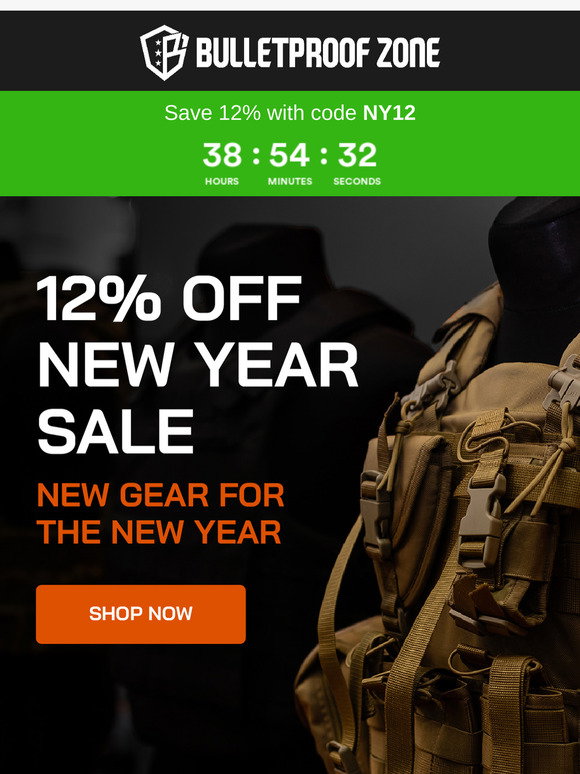 Bulletproof Zone: 12% Off safety gear to guard your year! | Milled