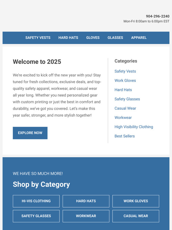 Full Source: Welcome to 2025! New Workwear & Safety Apparel Coming Your ...