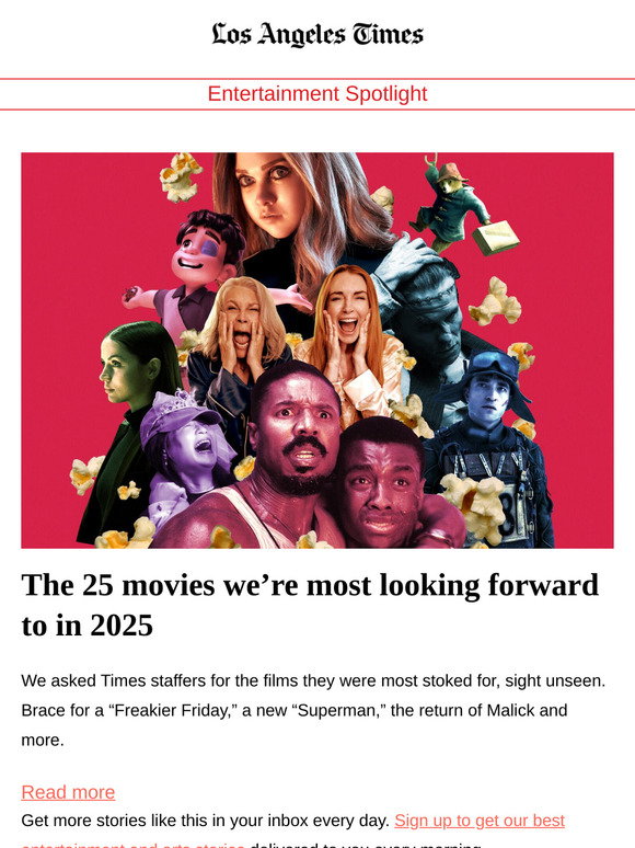 Los Angeles Times: 25 movies we’re most looking forward to in 2025 | Milled