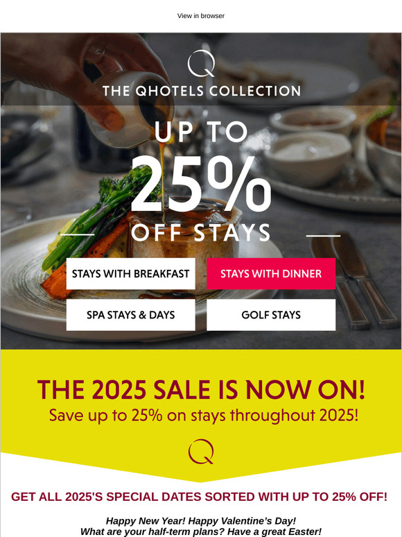 QHotels: Happy New Year! (Get 2025 sorted early!) | Milled
