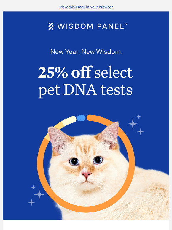 Wisdom Panel: 🥳 Celebrate the new year with 25% off | Milled