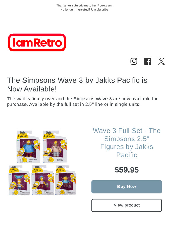 I Am Retro: All New Simpsons Wave 3 by Jakks Pacific Just Dropped! | Milled