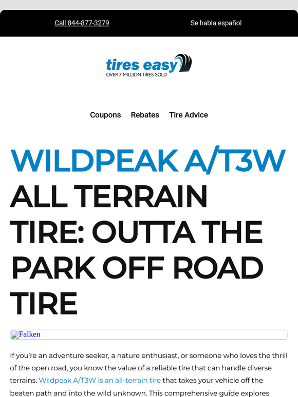 Tires Easy: Wildpeak A/T3W All Terrain Tire: Outta the Park Off Road ...