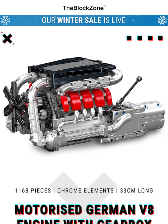 The Block Zone: New | 🇩🇪 Motorised German V8 Engine With Gearbox ...