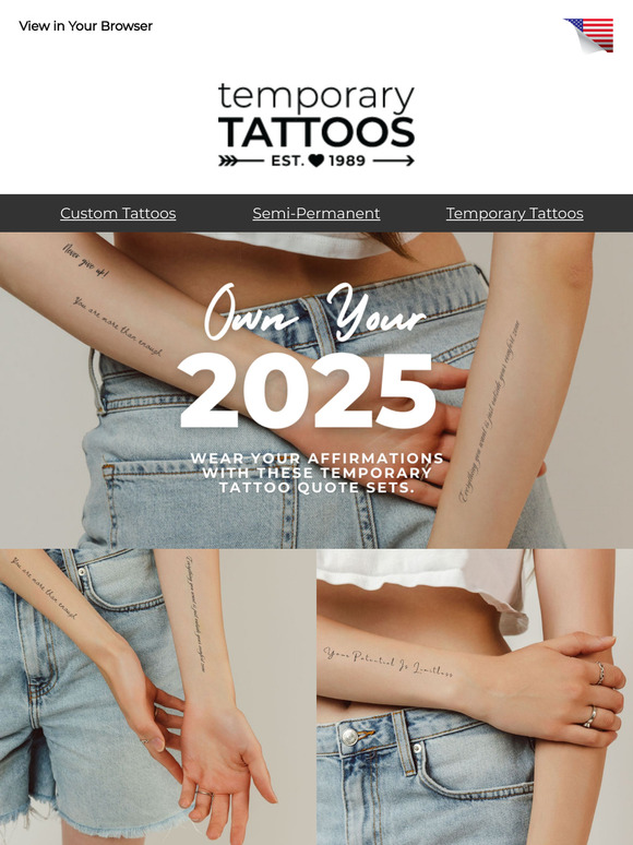 Temporary Tattoos: Wear Your Affirmations in 2025 – Temporary Tattoos Made for You! 😇 | Milled