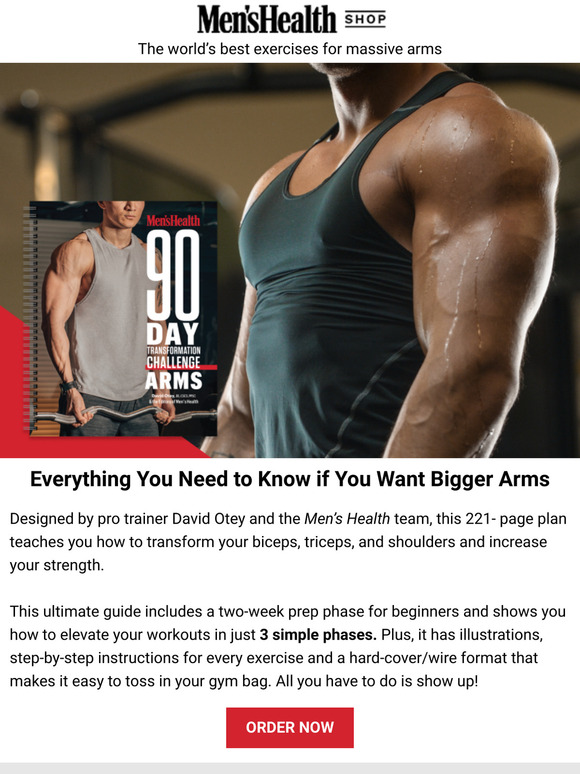 Men'sHealth: The Ultimate 90-Day Arm Challenge Is Here! | Milled