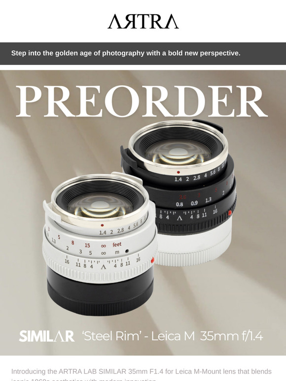 Artra Laboratory: Artralab Leica M mount new 35mm Launch 2025 | Milled