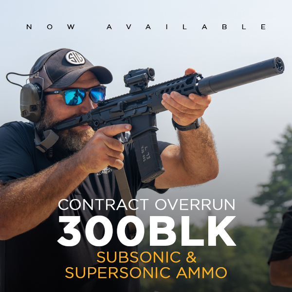 SIG SAUER: NEW: 300BLK Contract Overrun Ammo - Subsonic & Supersonic ...