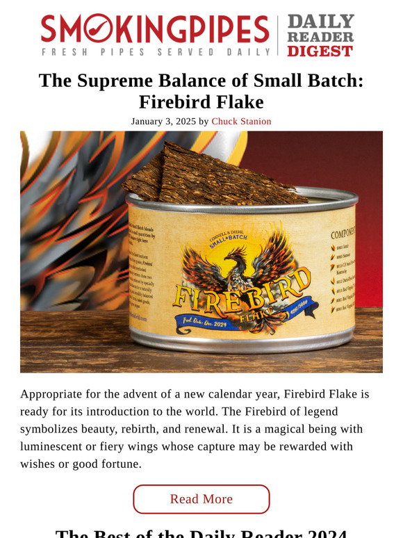 Smokingpipes: The Supreme Balance of Small Batch: Firebird Flake ...