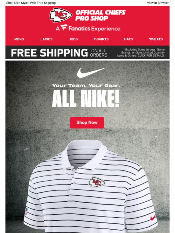 Kansas City Chiefs: Own The Official Look -- Chiefs Nike Collection ...