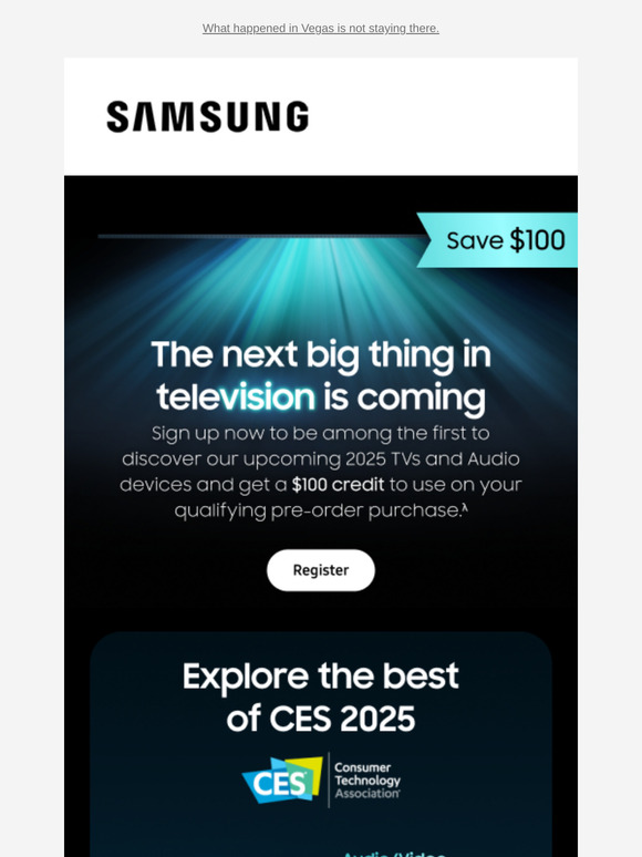 Samsung: —, be among the first to check out our CES honorees and award ...