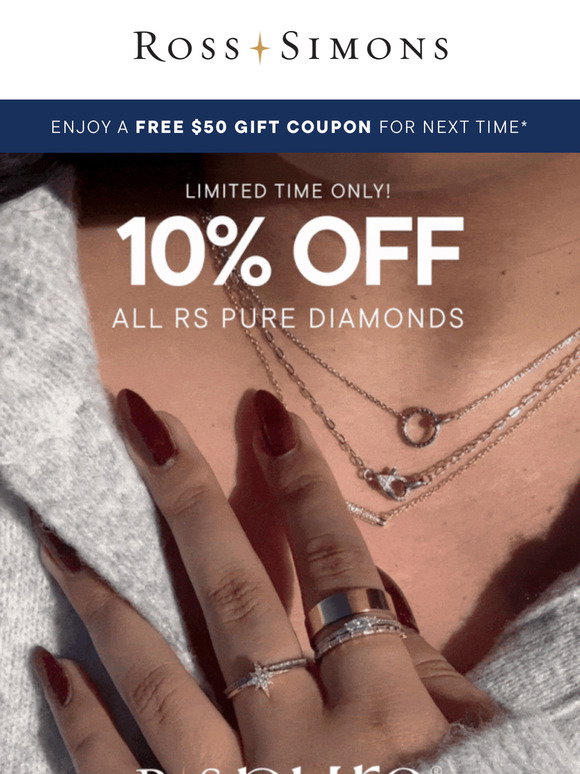 Ross-Simons: RS Pure: New diamonds are in your near future…save for 3 ...