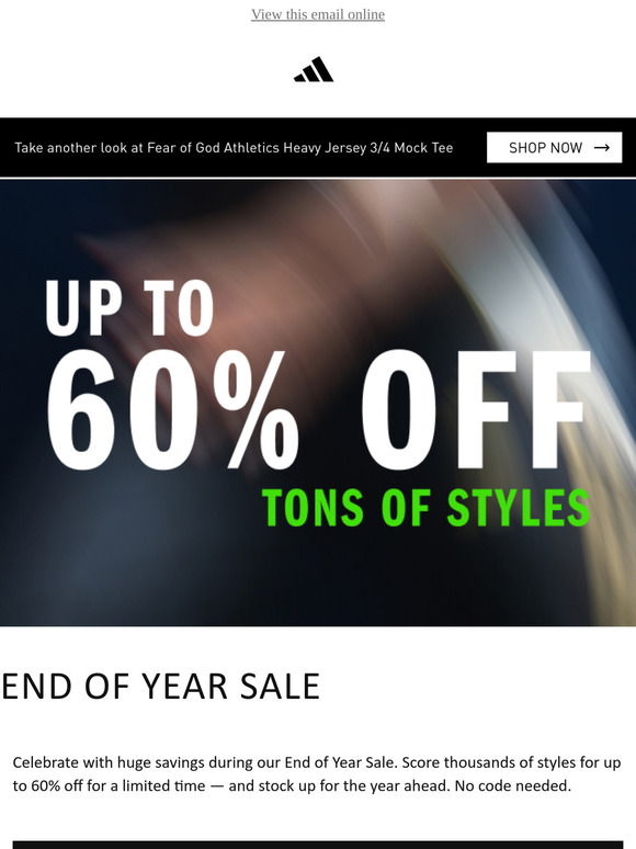adidas Email Newsletters: Shop Sales, Discounts, and Coupon Codes