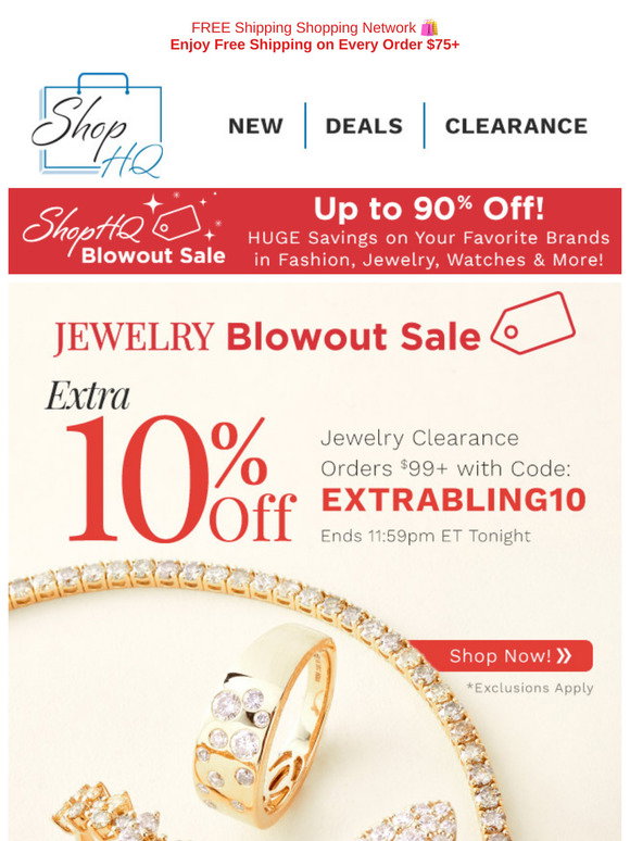 ShopHQ: Jewelry Blowout Sale + Limited Time COUPON Inside! | Milled