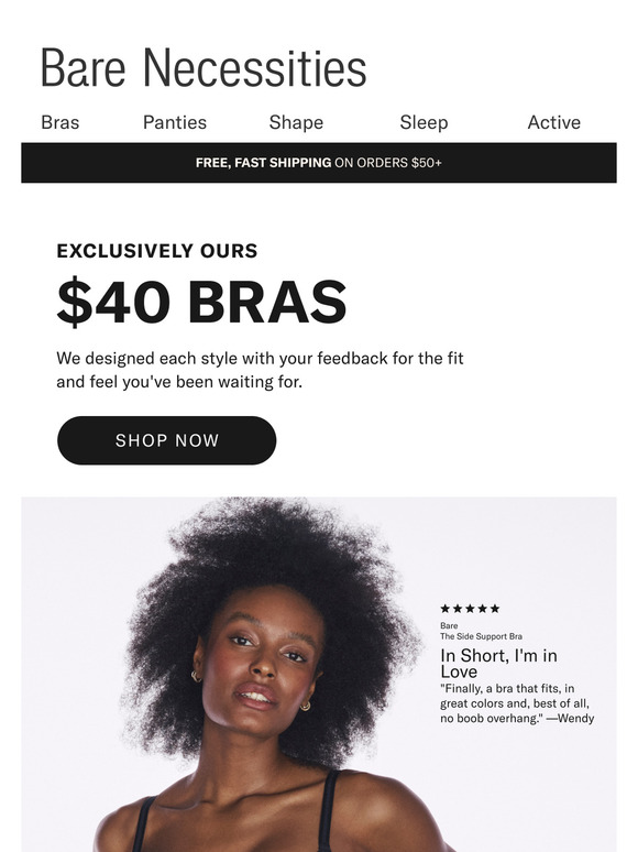 Bare Necessities: $40 Bras: Designed By Us, Inspired By You | Milled