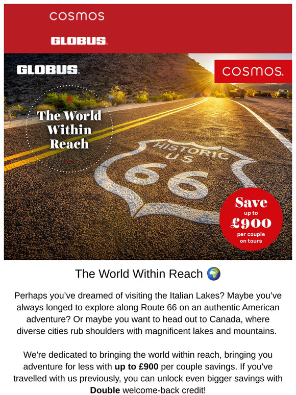 Cosmos Holidays: Save More. Explore More | Milled