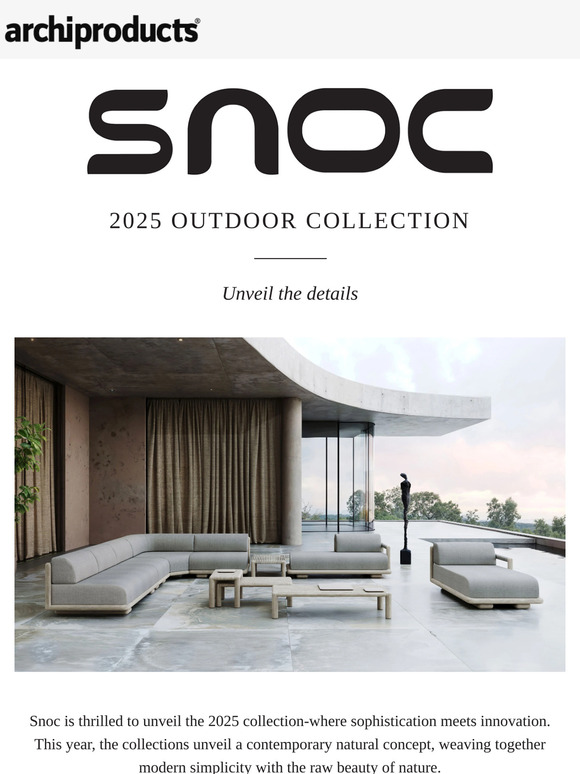 Archiproducts: New 2025 Outdoor Collection catalogue by Snoc. Unveil ...