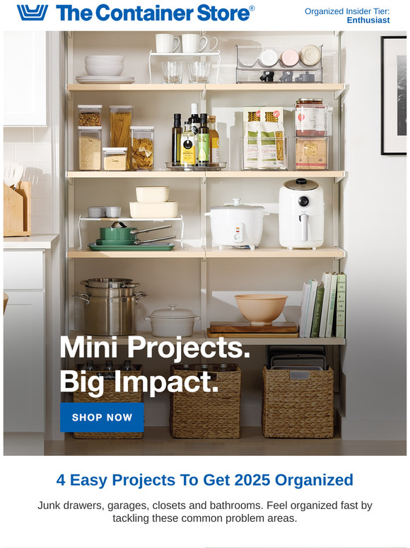 The Container Store: Organizing 101: 4 Tips For 2025 | Milled