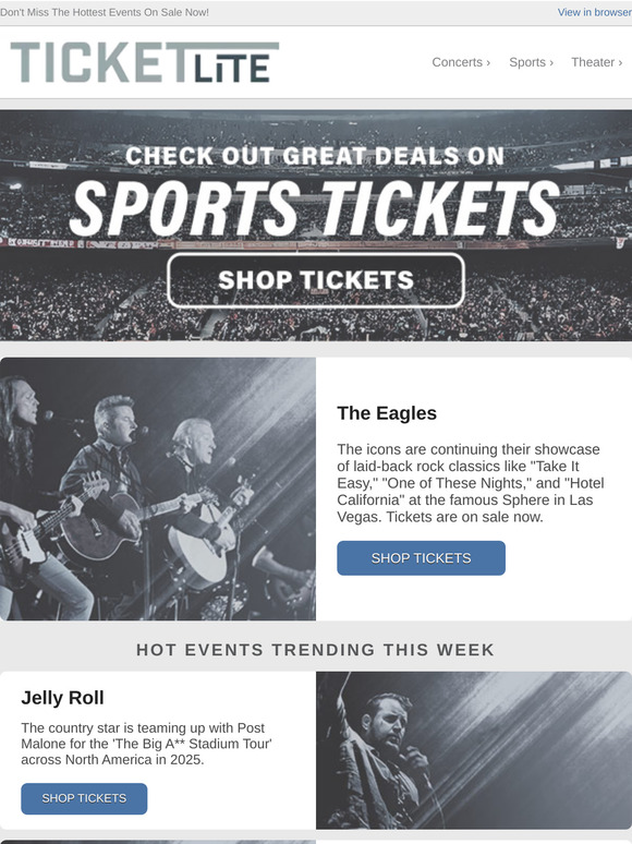 TicketLite: Kendrick Lamar, The Eagles, Nate Bargatze and more | Milled
