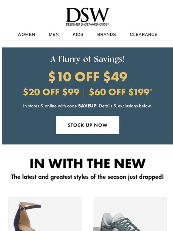 DSW: New arrivals + $10 off = 😍 | Milled