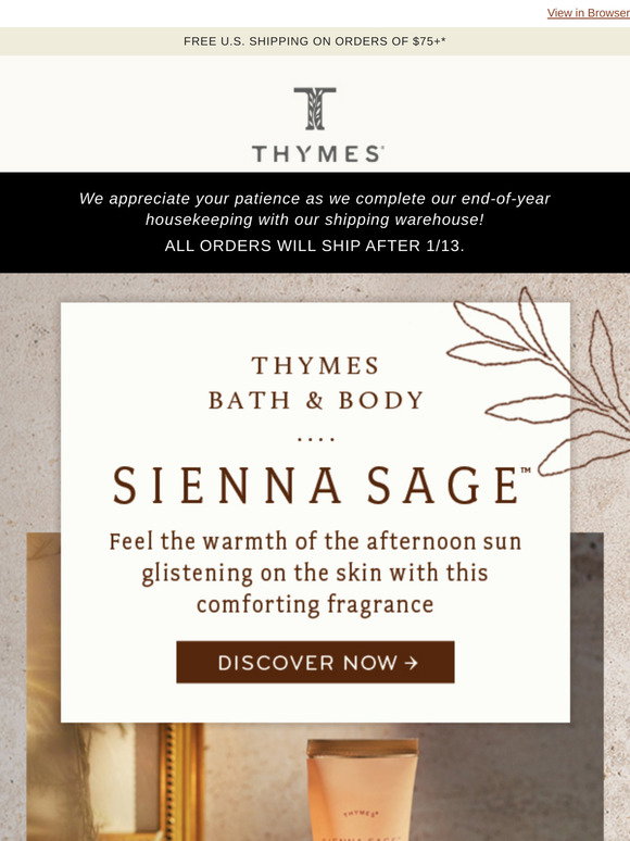Thymes: Inspire Moments of Self-Care with Sienna Sage | Milled