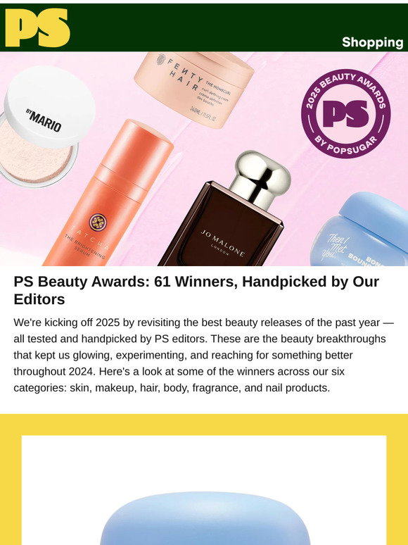 POPSUGAR: PS Beauty Awards: 61 Winners, Handpicked by Our Editors | Milled