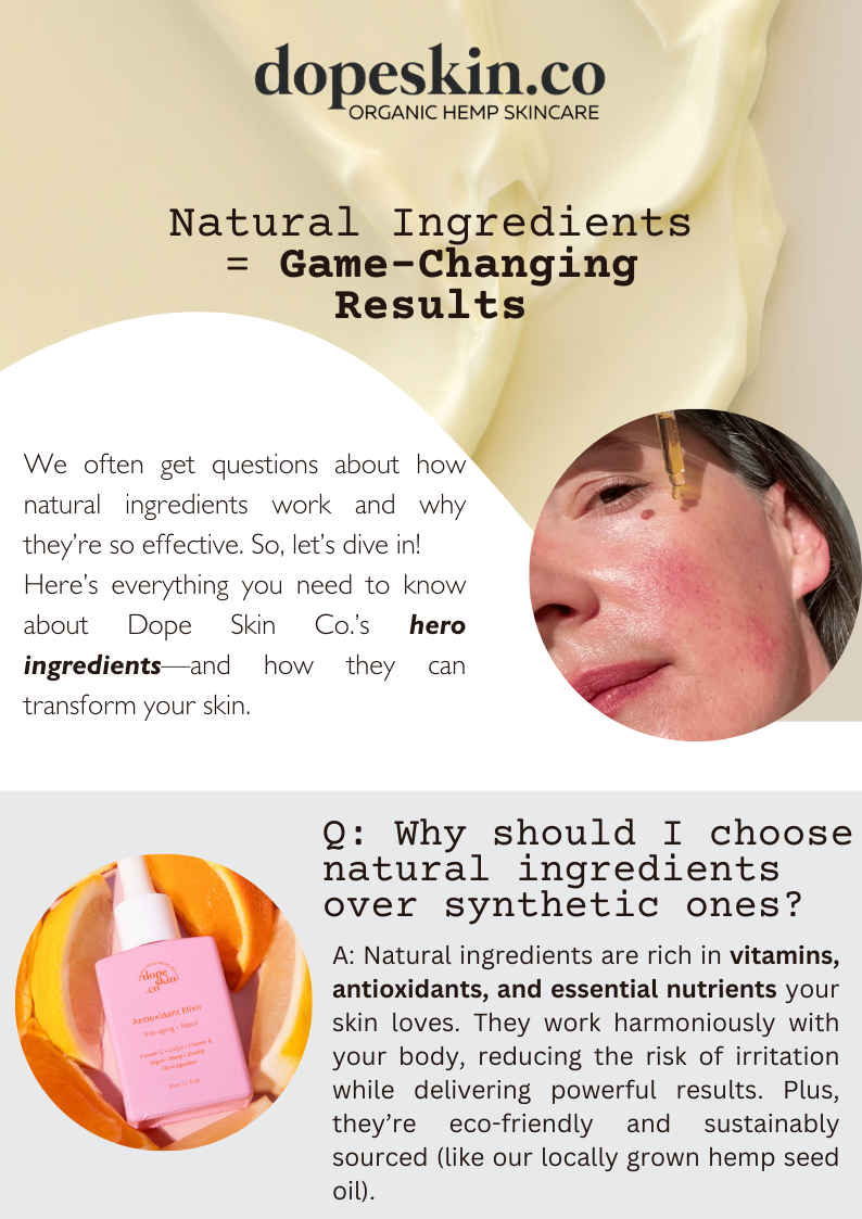 Dope Skin Co: 🌱 The Secret Sauce: Why Natural Ingredients Work Wonders ...