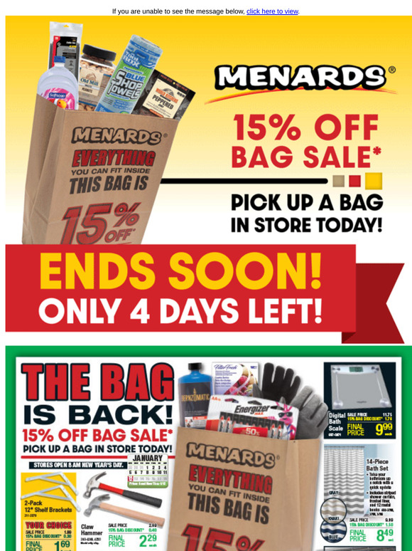 Menards: Heavy-Duty Steel Shelving Unit ONLY $129.99. PLUS 15% Off Bag ...