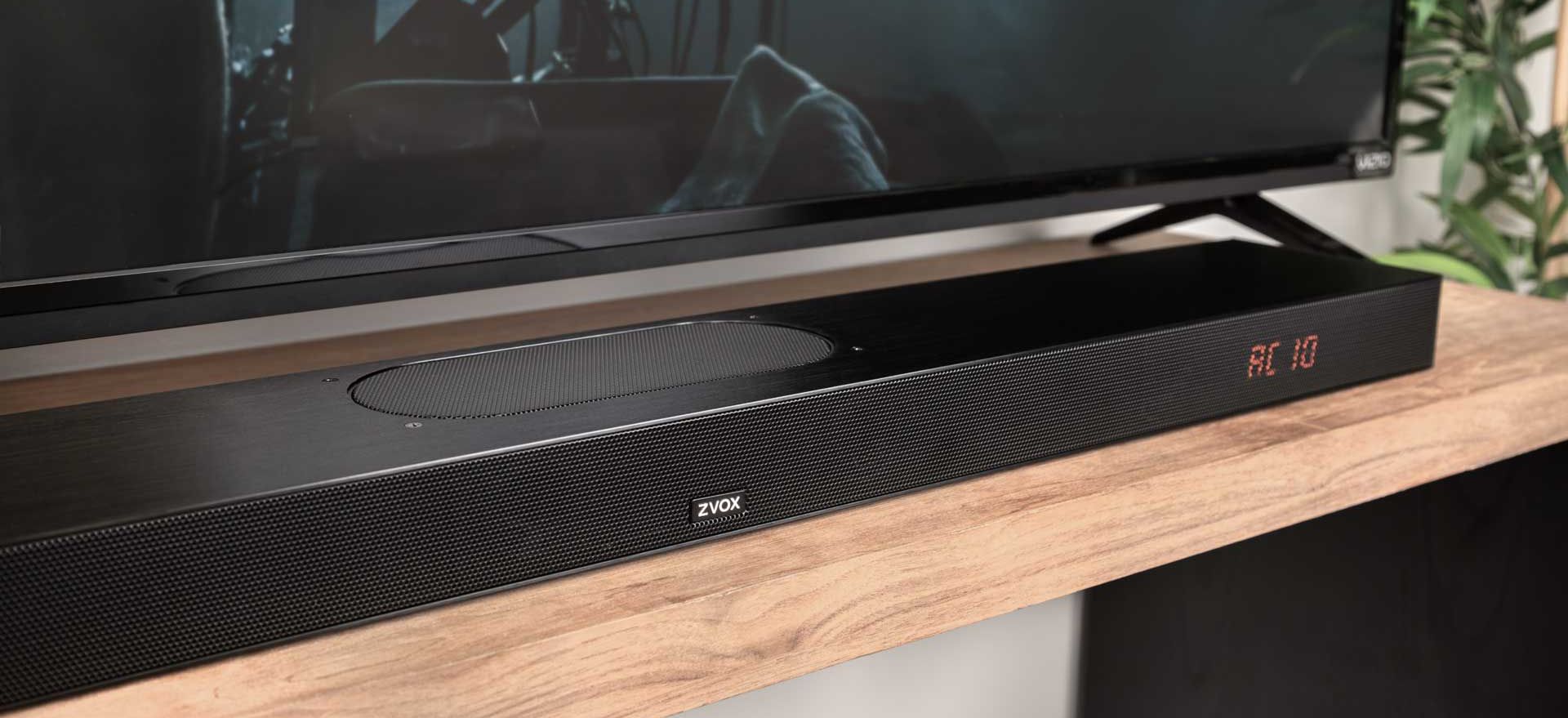 ZVOX: The New AV855 Sound Bar: 20 Levels Of Voice Boost, Dual ...