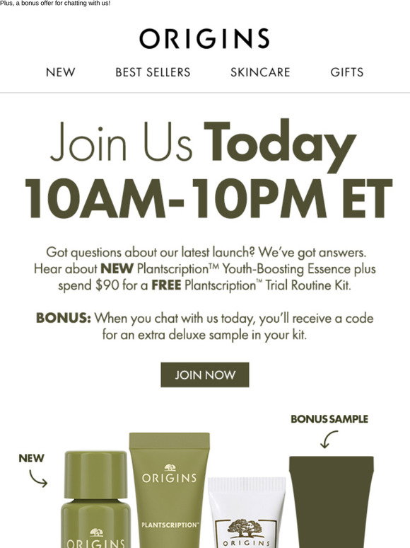 Origins: Live Chat Event Alert! 🔊 Get To Know Our NEW Fave | Milled
