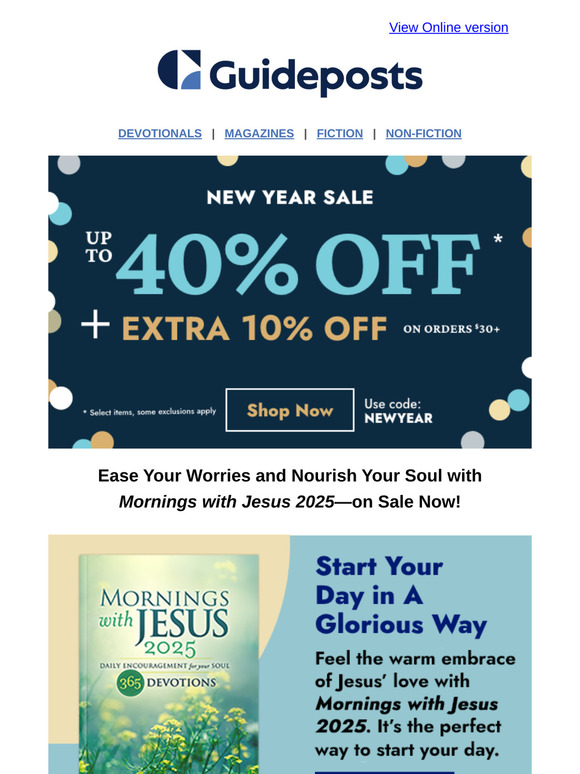 Guideposts: Mornings With Jesus 2025 Now on Sale! | Milled