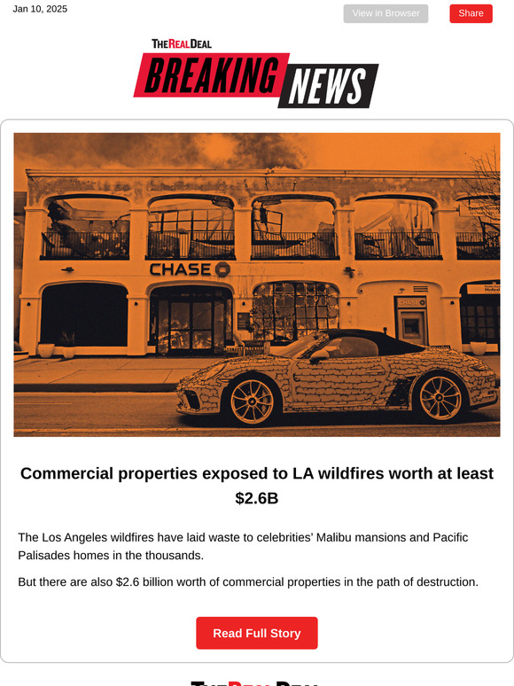 The Real Deal: BREAKING: Commercial properties exposed to LA wildfires ...