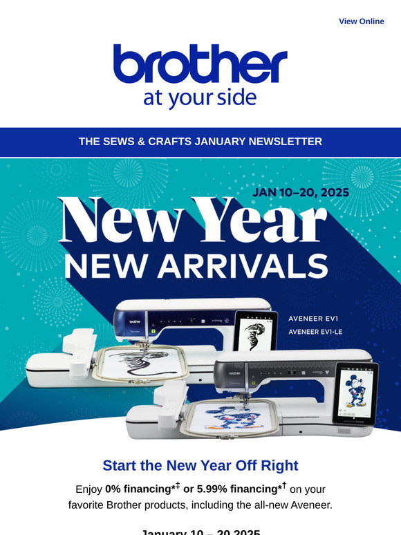 Brother: The Brother Sews & Crafts Newsletter - January 2025 | Milled
