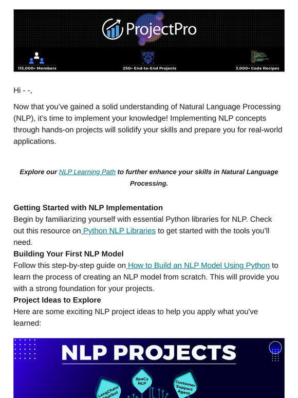 ProjectPro: Implementing NLP: Your Guide to Enterprise-Grade Projects ...
