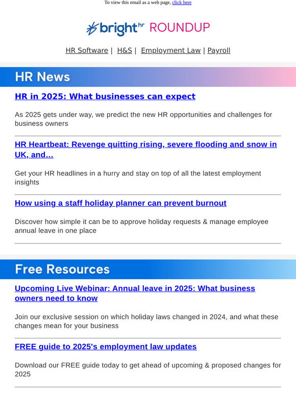 BrightHR: HR in 2025: What businesses can expect | FREE guide to 2025's ...