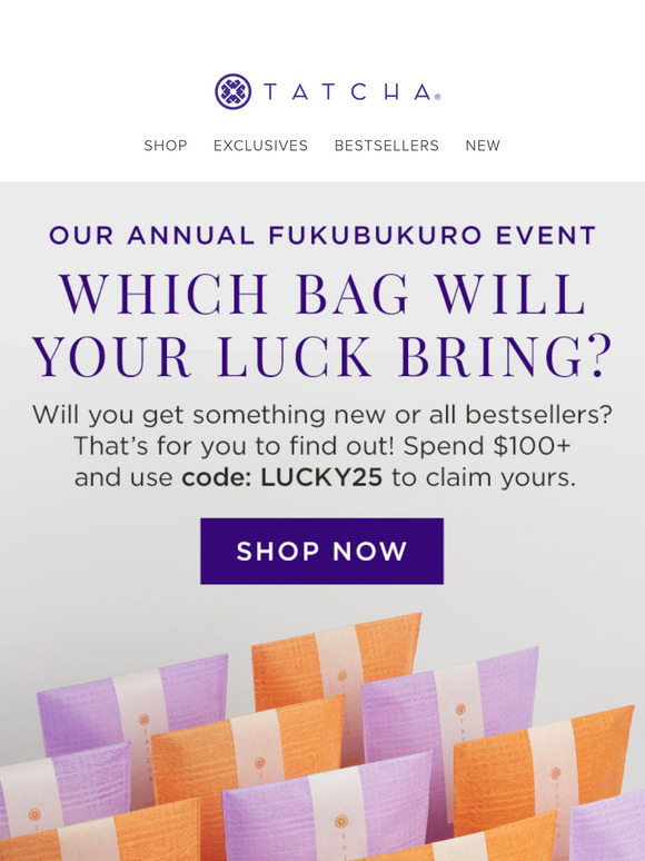 Tatcha: New year, so many new lucky bags! | Milled