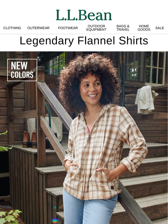 L.L.Bean: NEW Colors are Here! Favorite Flannel Shirts | Milled