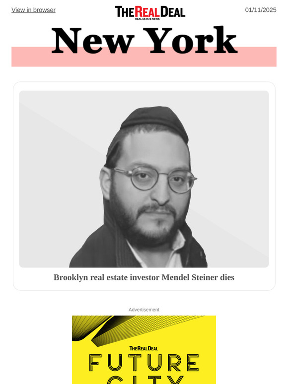 The Real Deal: Brooklyn real estate investor Mendel Steiner dies; NYC’s ...