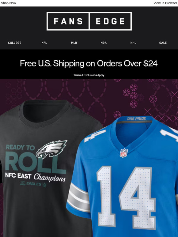 FansEdge: Official Gear for the 2025 NFL Playoffs >> | Milled