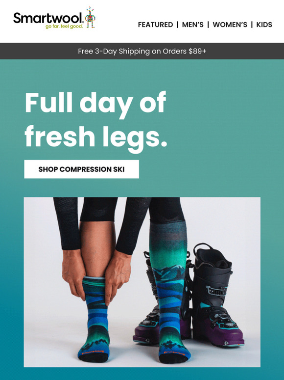 SmartWool: NEW Compression Ski Socks are here. | Milled