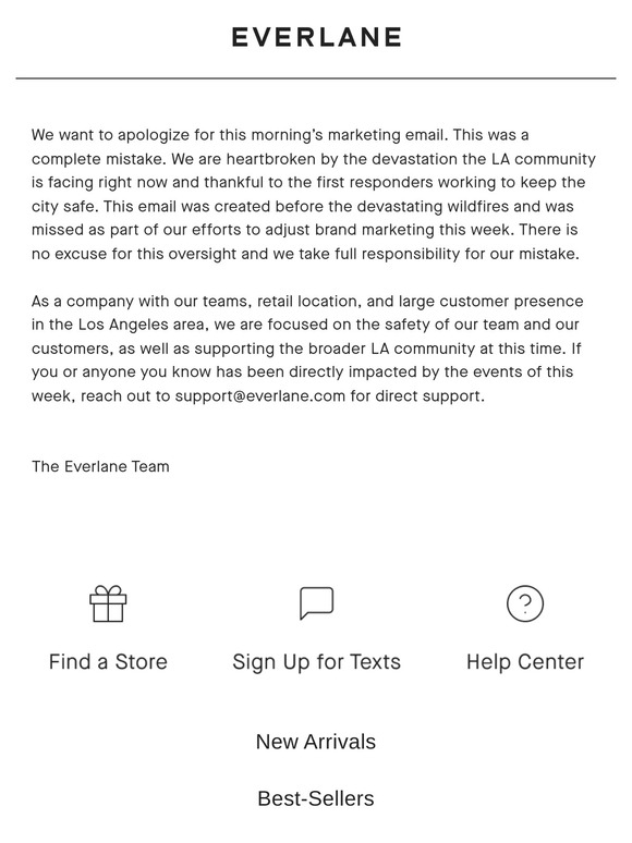 Everlane: This Morning's Email | Milled