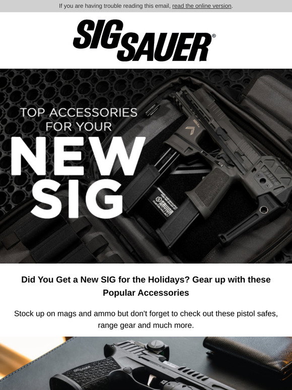 SIG SAUER: New SIG For the Holidays? Gear Up with Top Accessories | Milled